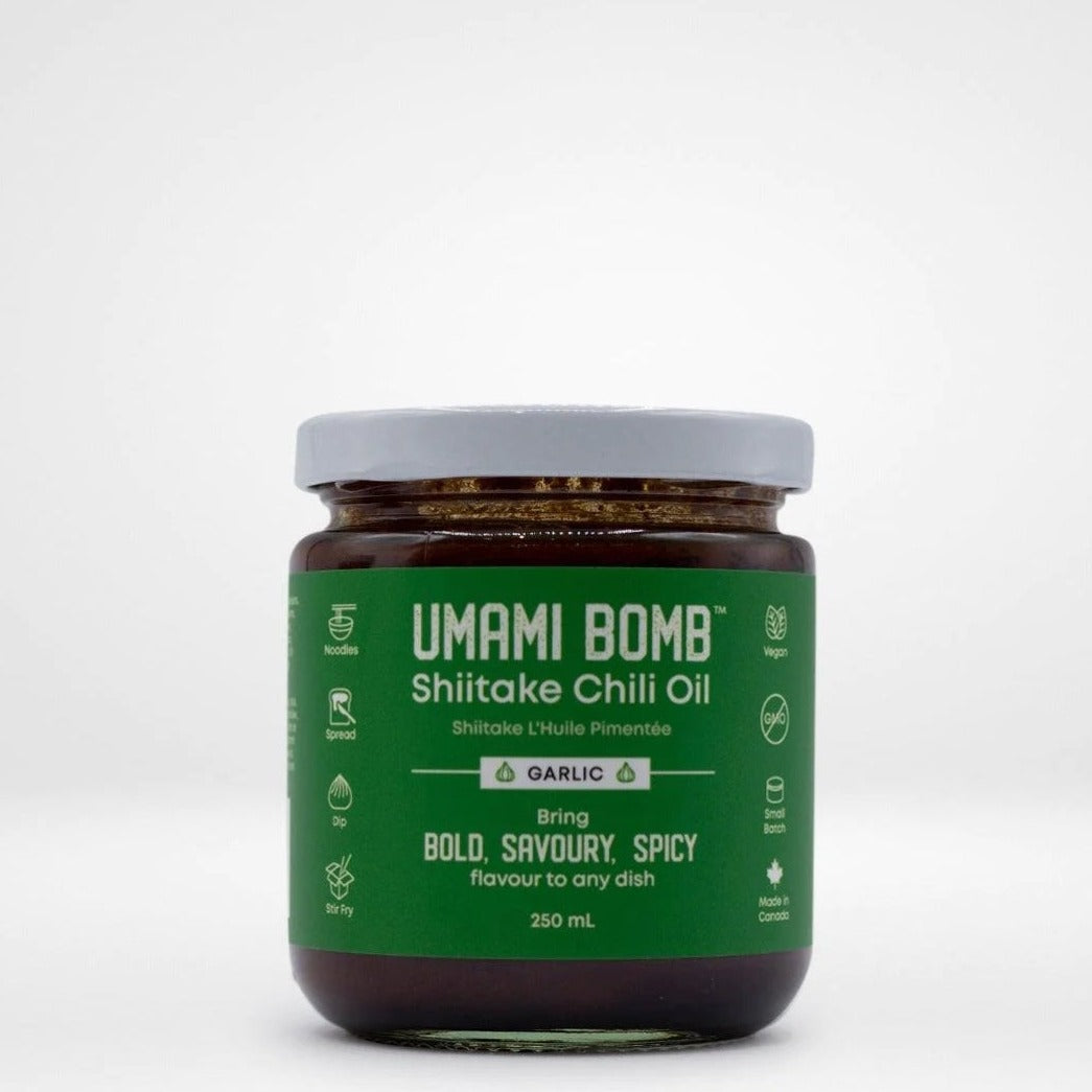 Umami Bomb - Shiitake Chili Bomb, garlic – Eden West Gourmet
