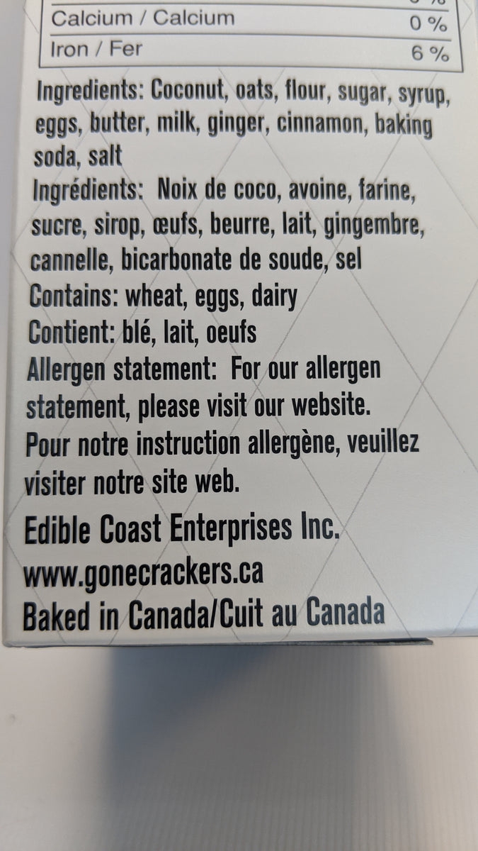 Gone Kooky - Coconut Oat Cookies – Eden West Gourmet